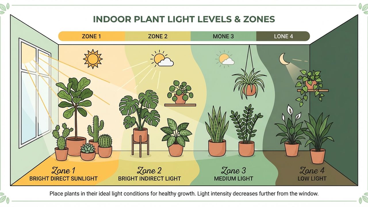 Understanding Light Requirements for Indoor Plants | Care Basics Guide ...