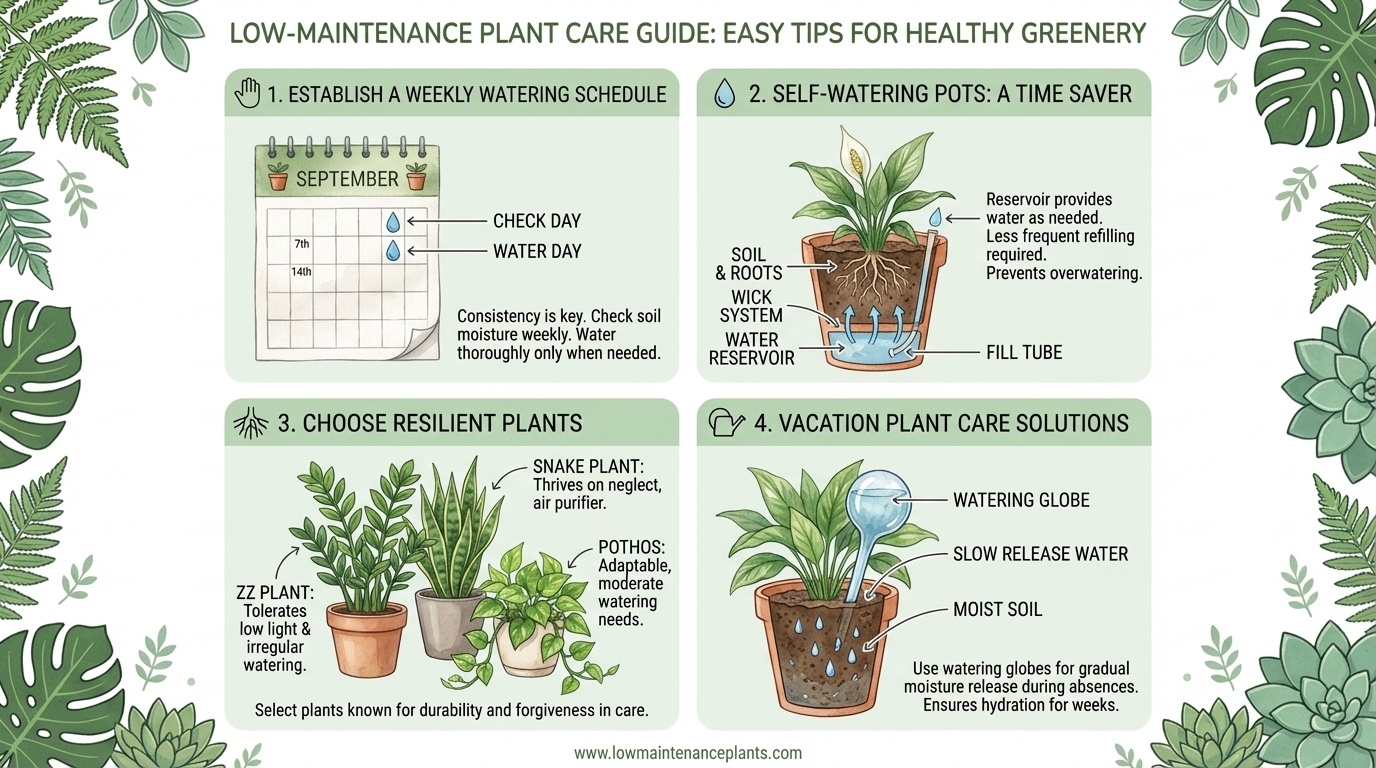 Low-Maintenance Plant Care: Systems for Busy Plant Parents | Care ...